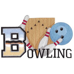 Bowling Embroidery Design | AnnTheGran.com