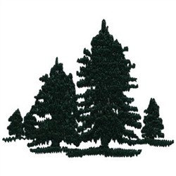 Pine Trees Embroidery Design | AnnTheGran.com