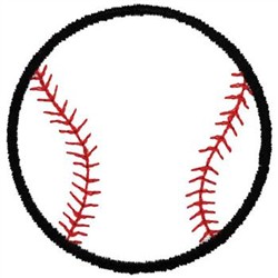 Baseball Outline Embroidery Design | AnnTheGran.com