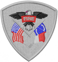 Fire Rescue Patch Embroidery Design | AnnTheGran.com