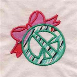 Peace Sign Applique Embroidery Design | AnnTheGran.com