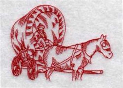 Redwork Western Embroidery Design | AnnTheGran.com