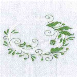 Oval Vine Embroidery Design | AnnTheGran.com