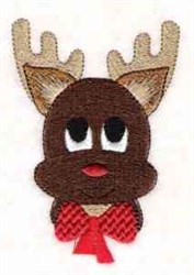 Rudolph Reindeer Embroidery Design | AnnTheGran.com