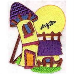 Halloween House Embroidery Design | AnnTheGran.com