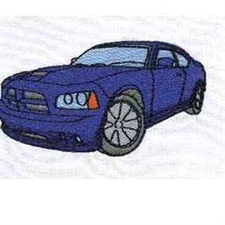 Muscle Car Embroidery Design | AnnTheGran.com