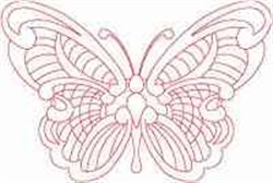 Redwork Butterfly Embroidery Design | AnnTheGran.com