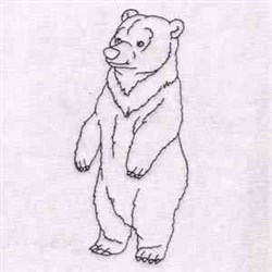 Bear Outline Embroidery Design | AnnTheGran.com