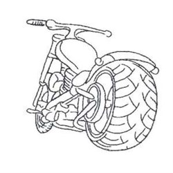Outline Chopper Embroidery Design | AnnTheGran.com
