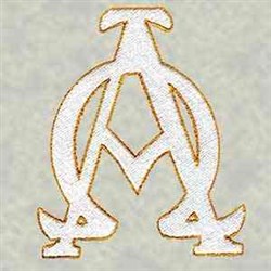 Alpha Omega Embroidery Design | AnnTheGran.com