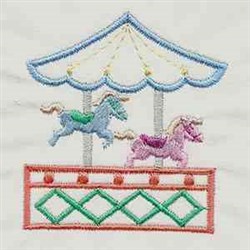 Carousel Embroidery Design | AnnTheGran.com