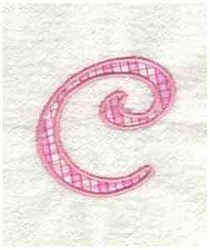 Applique Letter C Embroidery Design | AnnTheGran.com