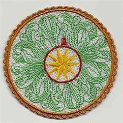 FSL Holiday Coaster Embroidery Design | AnnTheGran.com