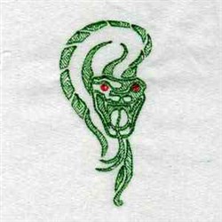 Wild Thing Snake Head Embroidery Design | AnnTheGran.com