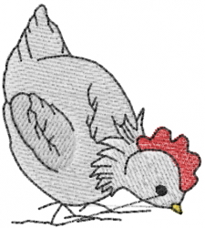 Chicken Embroidery Design | AnnTheGran.com