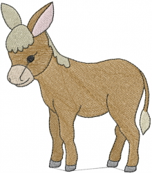 Nativity Donkey Embroidery Design | AnnTheGran.com