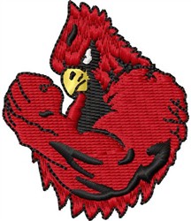 Cardinal Fist Mascot Embroidery Design | AnnTheGran.com