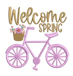 Welcome Spring Embroidery Design | AnnTheGran.com