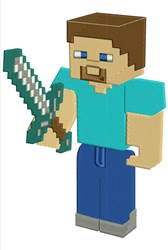 Minecraft Embroidery Design | AnnTheGran.com