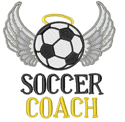 Soccer Coach Embroidery Design | AnnTheGran.com