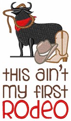 My First Rodeo Embroidery Design | AnnTheGran.com