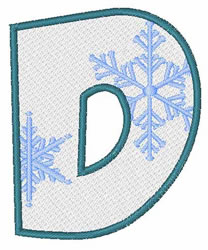 Snowflake Font D Embroidery Design | AnnTheGran.com