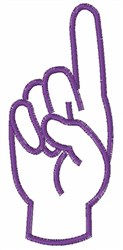 Sign Language D Embroidery Design | AnnTheGran.com