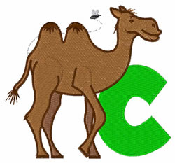 Animal Font C Embroidery Design | AnnTheGran.com