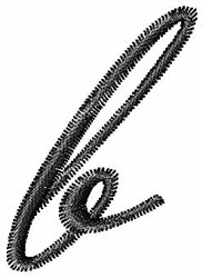 Cursive Lower Case B Embroidery Design | AnnTheGran.com