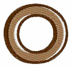 Shaded O Embroidery Design | AnnTheGran.com