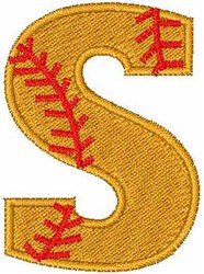 Softball Font S Embroidery Design | AnnTheGran.com