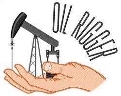 Oil Rigger Embroidery Design | AnnTheGran.com