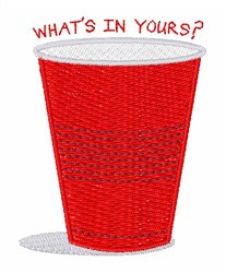 Red Solo Cup Embroidery Design | AnnTheGran.com