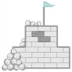 Snow Fort Embroidery Design | AnnTheGran.com