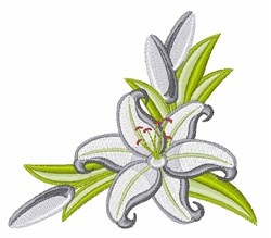 Lily Flower Embroidery Design | AnnTheGran.com