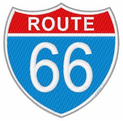 Route 66 Embroidery Design | AnnTheGran.com