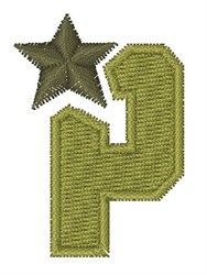 Military Star P Embroidery Design | AnnTheGran.com