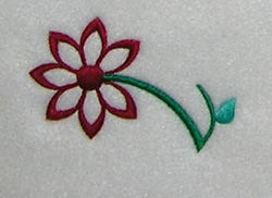 Daisy Outline Embroidery Design | AnnTheGran.com