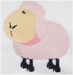 Little Lamb Embroidery Design | AnnTheGran.com