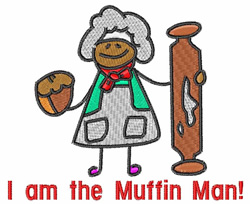 Muffin Man Embroidery Design | AnnTheGran.com