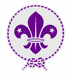 Scout Emblem Embroidery Design | AnnTheGran.com