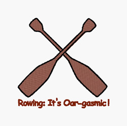 Rowing Embroidery Design | AnnTheGran.com