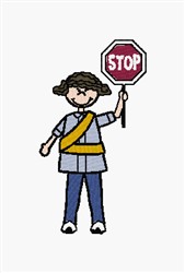 Crossing Guard Embroidery Design | AnnTheGran.com