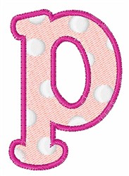 Lowercase p Embroidery Design | AnnTheGran.com