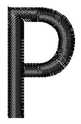 Arial Narrow P Embroidery Design | AnnTheGran.com