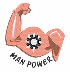 Man Power Embroidery Design | AnnTheGran.com