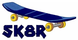SK8R Embroidery Design | AnnTheGran.com