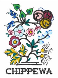 Chippewa Floral Embroidery Design | AnnTheGran.com
