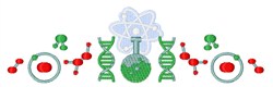 Science DNA Embroidery Design | AnnTheGran.com