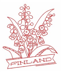 Finland Flower Embroidery Design | AnnTheGran.com